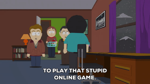 Walking randy marsh desk GIF - Find on GIFER
