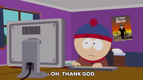 Thank god stan marsh computer GIF - Find on GIFER