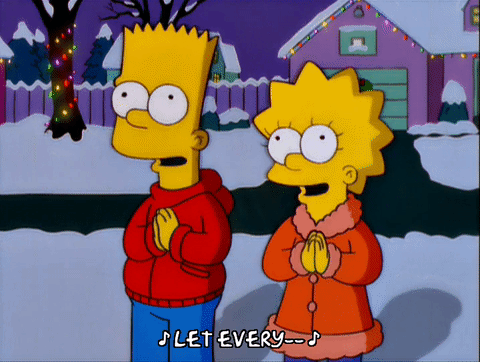 GIF praying happy bart simpson - animated GIF on GIFER