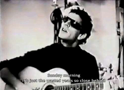 Lou reed sunday morning GIF - Find on GIFER