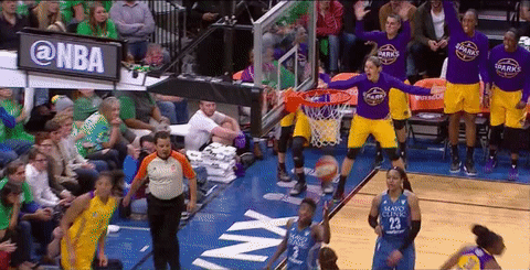 Basketball excited wnba GIF - Find on GIFER