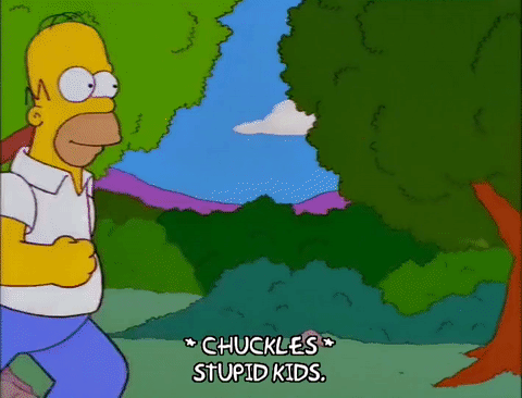 Homer simpson season 9 run GIF - Find on GIFER