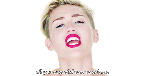 Miley Cyrus Wrecking Ball Throw
