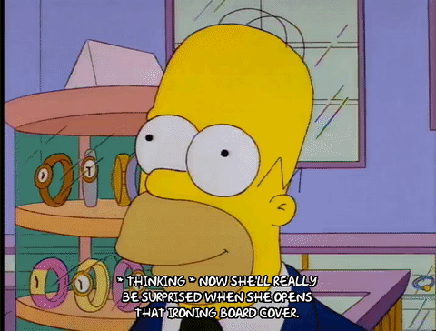 GIF gift fail homer simpson season 7 - animated GIF on GIFER