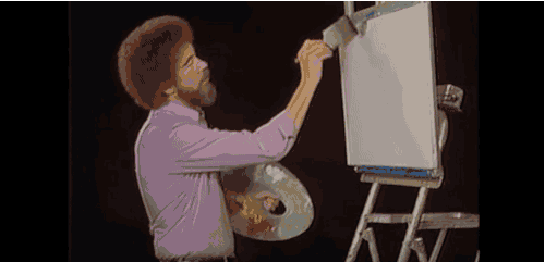 Bob ross GIF - Find on GIFER