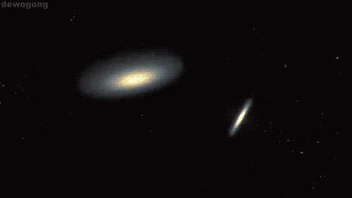 Collision way galaxy GIF - Find on GIFER