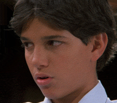 Staring ralph macchio GIF - Find on GIFER
