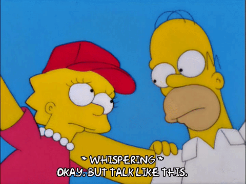 Whisper homer simpson lisa simpson GIF - Find on GIFER