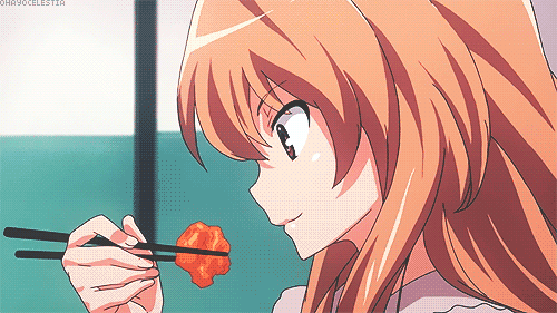 Toradora anime food aisaka taiga GIF - Find on GIFER