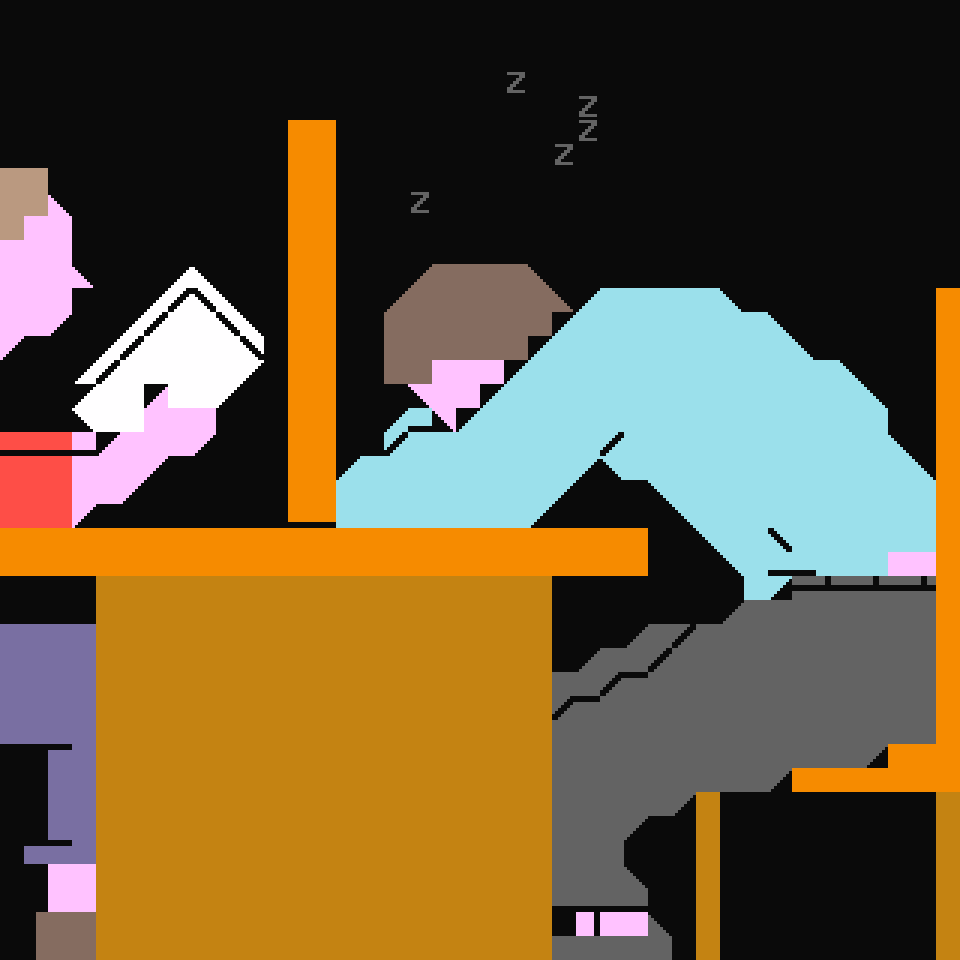 Pixel snoring library GIF - Find on GIFER
