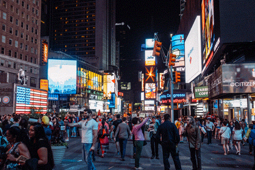 Times square GIF - Find on GIFER