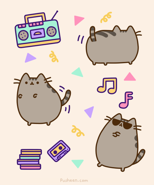 Pusheen dancing cute af GIF - Find on GIFER