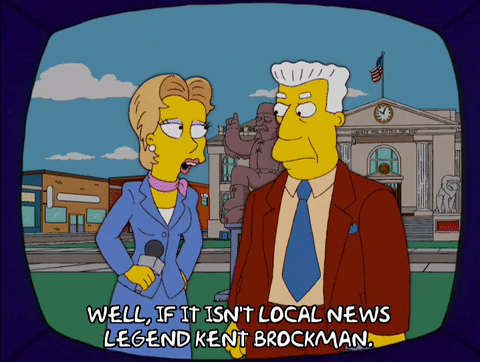 Episode 4 season 16 kent brockman GIF - Find on GIFER