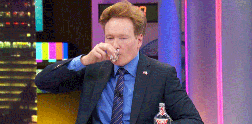 Drinking conan obrien GIF - Find on GIFER