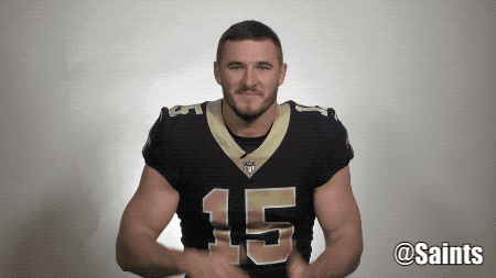 Clapping new orleans saints football GIF - Find on GIFER