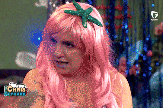 GIF queen stare funny or die - animated GIF on GIFER