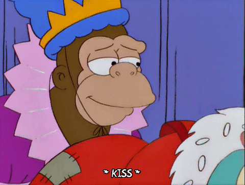Krusty the clown kiss episode 14 GIF - Find on GIFER