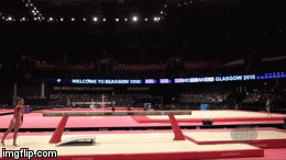 Balance beam GIF - Find on GIFER