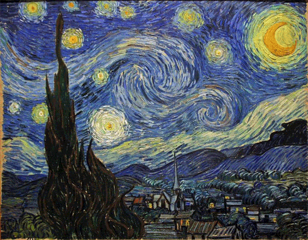 Van gogh starry night vincent van gogh GIF - Find on GIFER