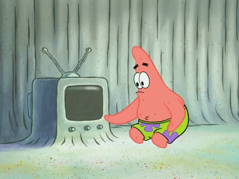 GIF watching tv spongebob squarepants television - animated GIF on GIFER