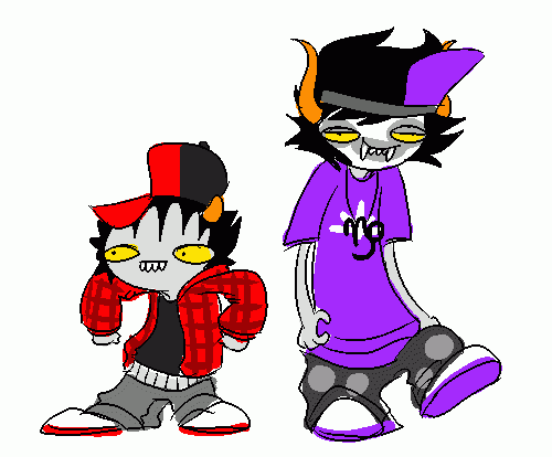 Karkat dancing gamzee GIF - Find on GIFER