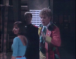 Nicola bryant sixth doctor colin baker GIF - Encontrar em GIFER