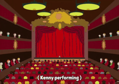 GIF kenny mccormick stage audience - animated GIF on GIFER