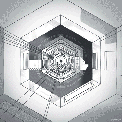 Glitch hexagon loop GIF - Find on GIFER