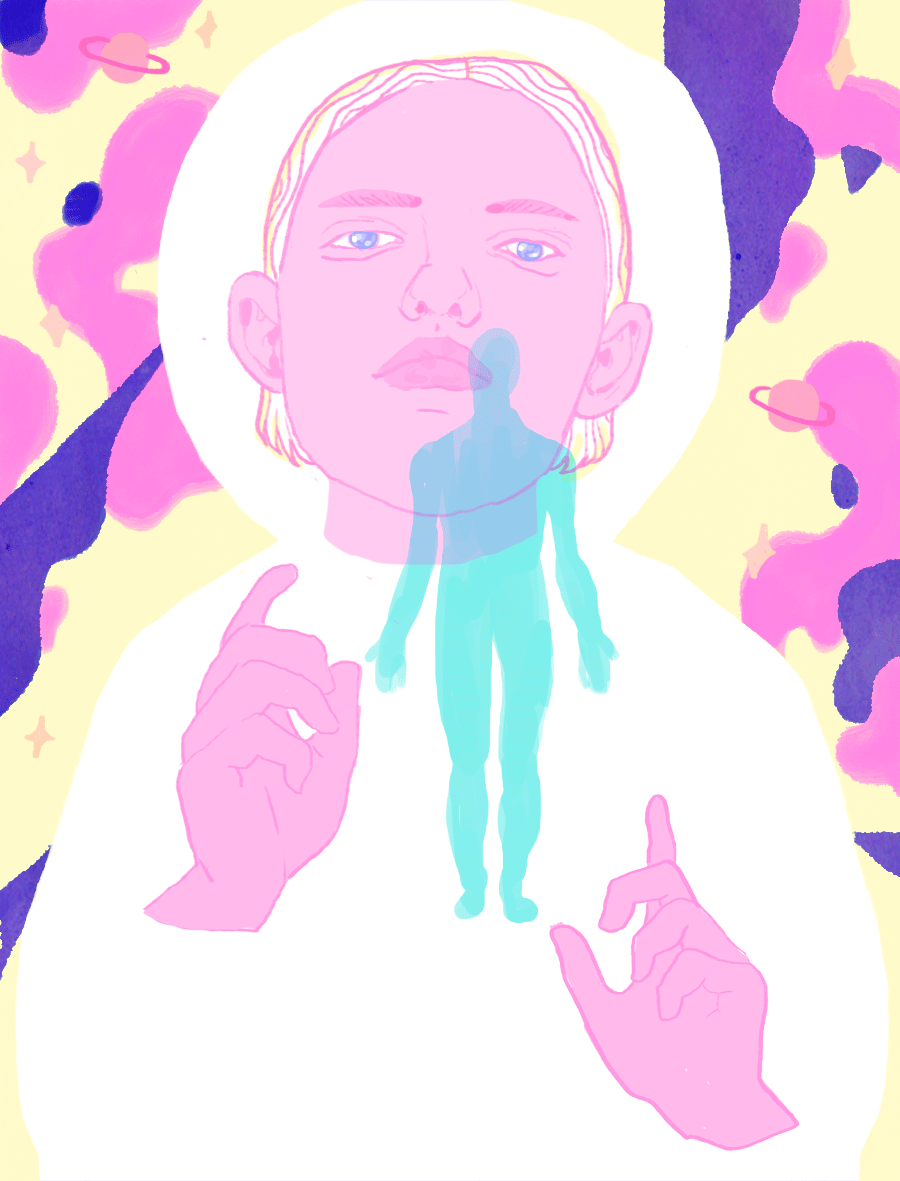 Saint animation illustration GIF on GIFER - by Kelar