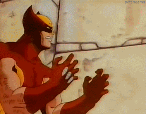 Wolverine cartoon 80s GIF - Find on GIFER