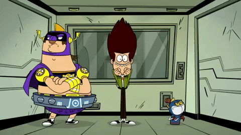 Cartoon awkward enemy GIF - Find on GIFER