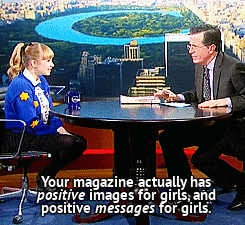 The colbert report tavi gevinson love GIF - Find on GIFER
