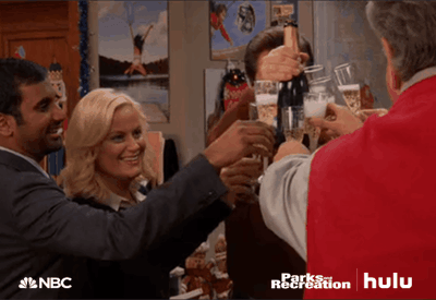 Toasting parks and recreation hulu GIF on GIFER - by Dorigas