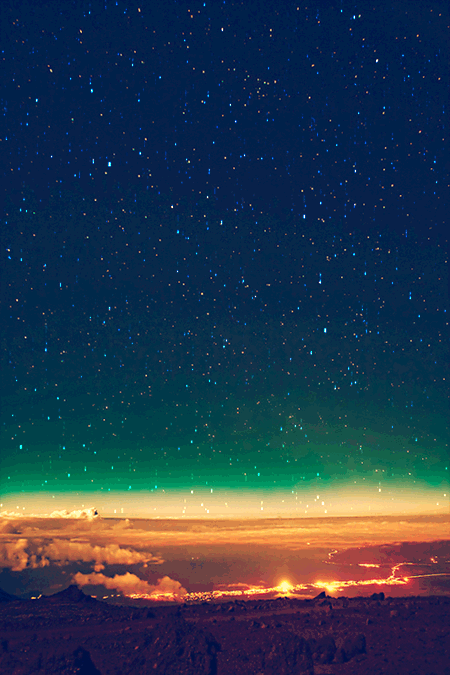 GIF night amazing sky - animated GIF on GIFER