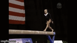 Balance beam GIF - Find on GIFER
