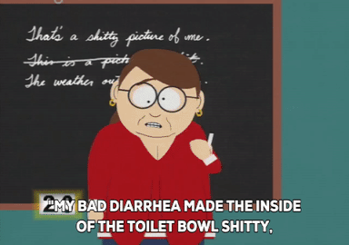 GIF diarrhea teacher black board - animated GIF on GIFER