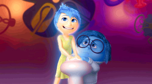 Joy sadness inside out GIF - Find on GIFER