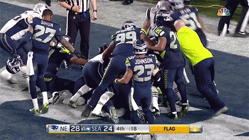 GIF super bowl new england patriots seattle seahawks - animated GIF on ...