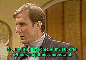 GIF jack tripper john ritter james cromwell - animated GIF on GIFER