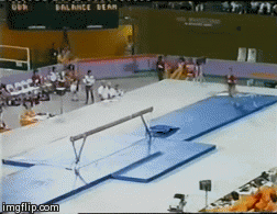 Balance beam GIF - Find on GIFER