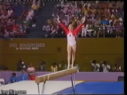 Balance beam GIF - Find on GIFER