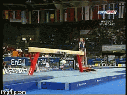 Balance beam GIF - Find on GIFER