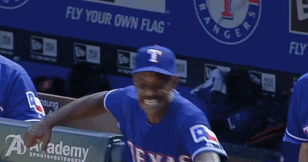 Baseball texas rangers ron washington GIF - Find on GIFER