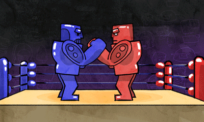 Boxing this was cute she just laughs it off animation GIF - Find on GIFER