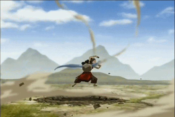 After only a few weeks of training, Aang had damn cool firebending ngl ...