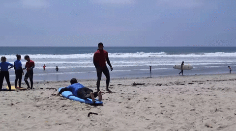 Beach surf california GIF - Find on GIFER