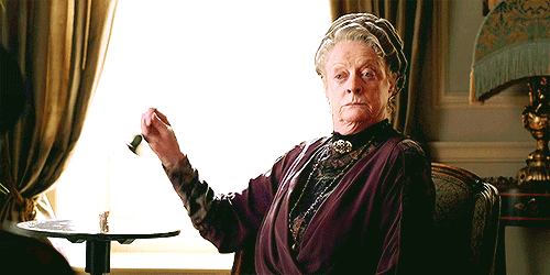 Maggie Smith Downton Abbey Gif