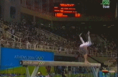 Balance beam GIF - Find on GIFER