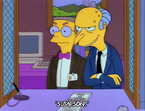 GIF season 3 episode 8 waylon smithers - animated GIF on GIFER
