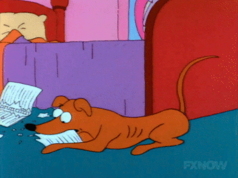 GIF santas little helper - animated GIF on GIFER